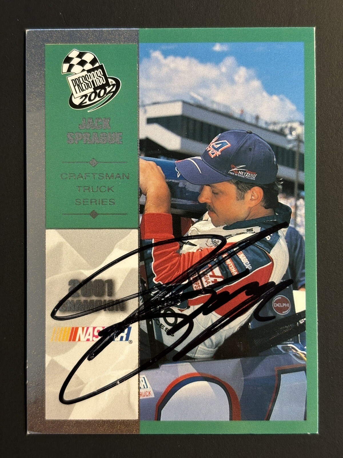 JACK SPRAGUE 2001 PRESS PASS #97 * AUTOGRAPHED NASCAR RACING CARD | eBay