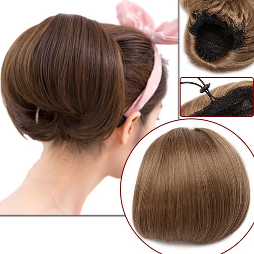 Horn Hair Bun Real Natural Clip In Hair Piece Extensions As Human ...