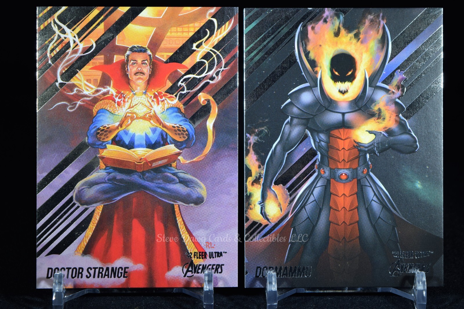 2022 UD Marvel Fleer Ultra Avengers Doctor Strange/Dormammu 2 card lot ...