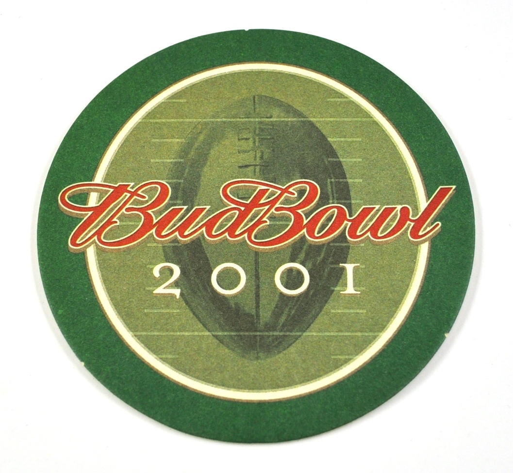 Budweiser Bud Bowl 2001 USA Beer Coasters American Football | eBay