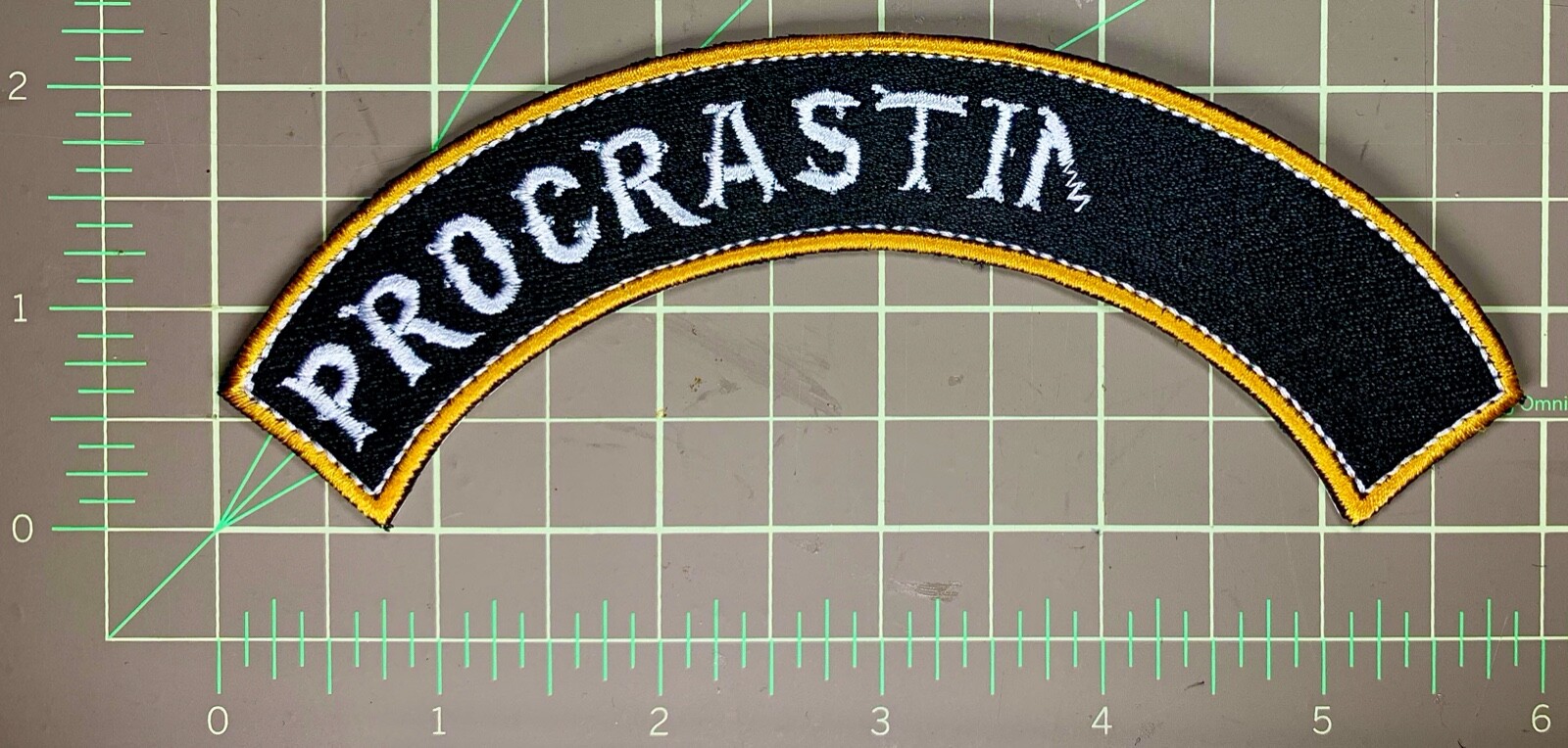 6 in Large "PROCRASTINATOR" Rocker Patch | eBay
