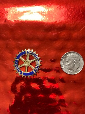 Rotary International Pin ROTARY WHEEL gold tone SMALL size | eBay