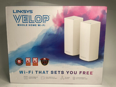 Linksys Velop WHW0302 AC4400 Wireless Routers System Whole-Home Wi-Fi 2 ...