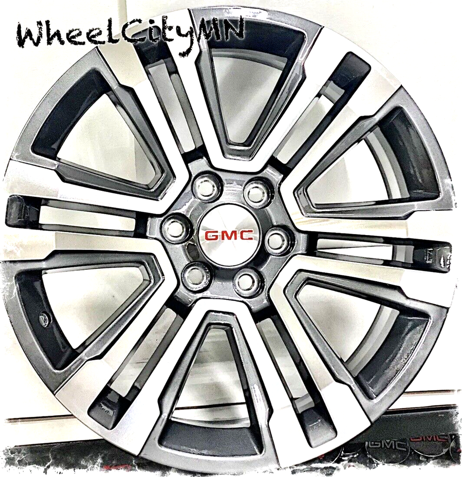 20" Gunmetal OE 5822 Replica Wheels fits 2026 GMC Canyon Sierra Yukon ...