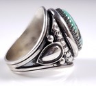 Derrick Gordon Navajo Sterling Silver Ring Desert Gem Variscite ...
