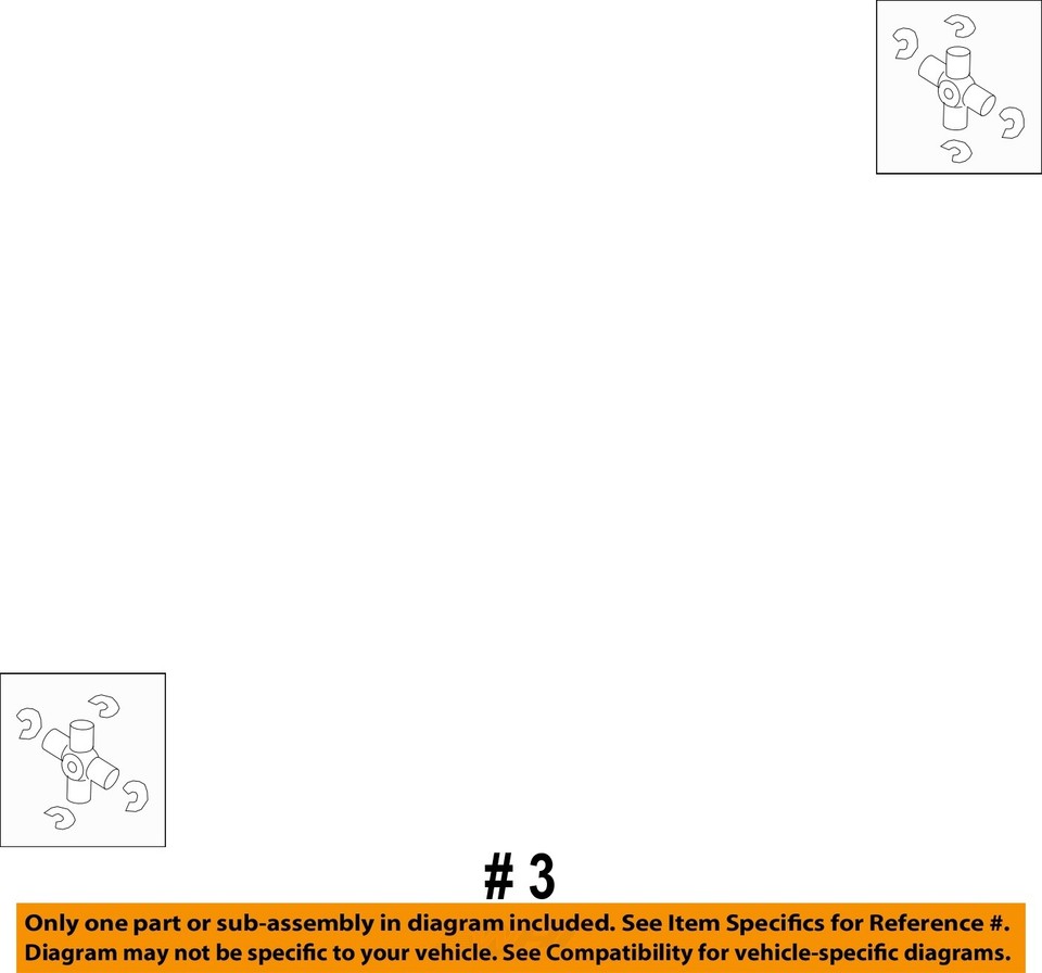 FORD OEM 17-22 F-250 Super Duty Rear Suspension Drive Shaft-U-Joint ...