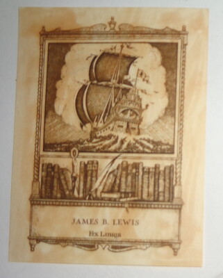 James B. Lewis Ex Libris Bookplate | eBay