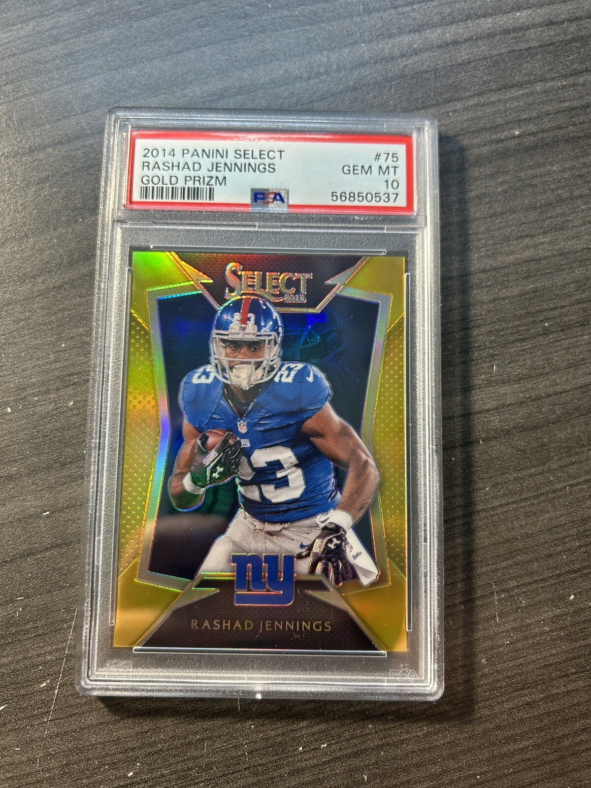 2014 Panini Select - Gold Prizm #75 Rashad Jennings /10 for sale online ...