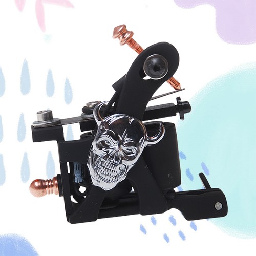 Coil Tattoo Machine Cast Iron Frame for Beginner 10 Wrap Shader 404-D ...