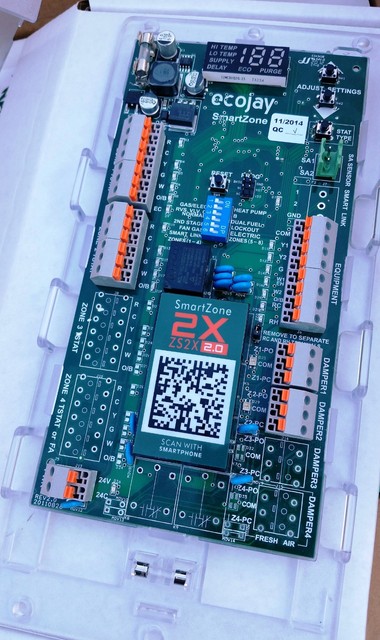 Smartzone-2x 2 Zone HVAC Controller Kit W/ Temp Sensor Dual Climate ...