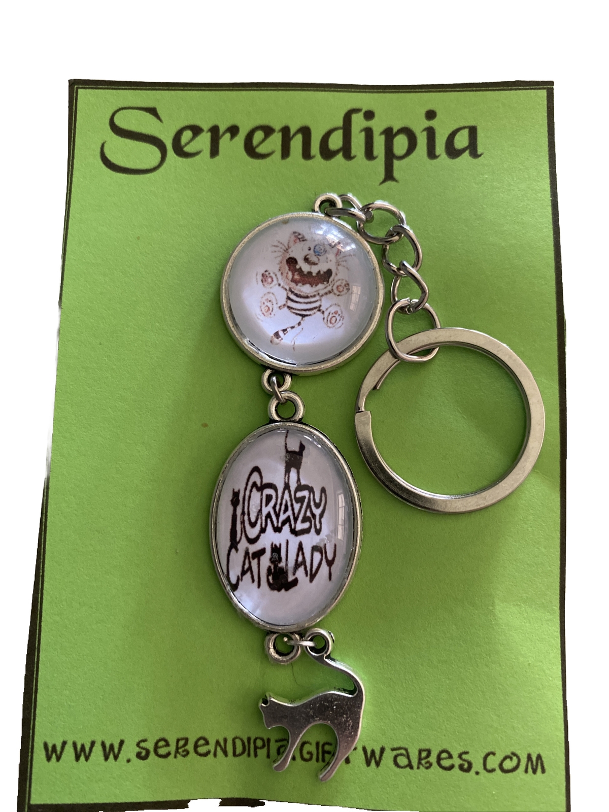 Crazy Cat Lady Keyring Key Ring Keychain | eBay