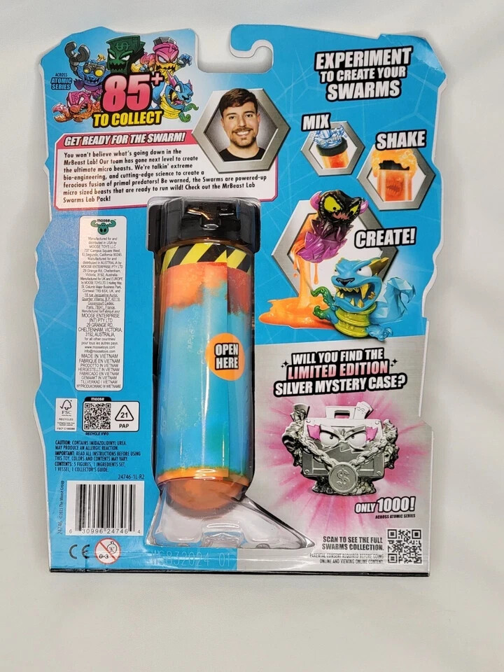 2024 NEW MR BEAST LAB SWARMS 5 Micro Beasts Lab Pack 1" Figures | eBay