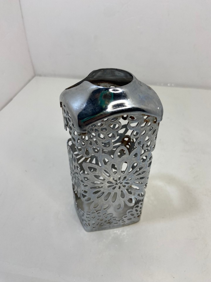 🍌 BATH & BODY WORKS Soap Dispenser Cover Silver Tone DAISY FLOWER ...
