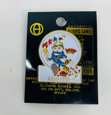 Authentic Olympics 1996 Atlanta Georgia USA Izzy Mascot w Torch on ...