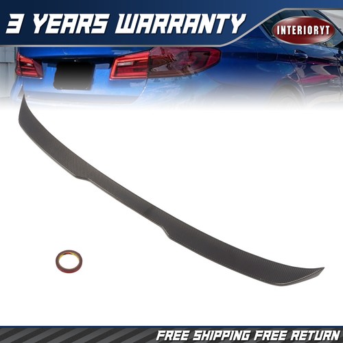 FOR BMW G30 G38 530i 540i F90 M5 COMP STYLE CARBON FIBER TRUNK SPOILER ...