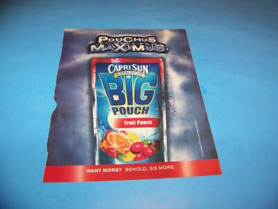 Capri Sun "Big Pouch" Fruit Punch Original Print Ad From Magazine 2001 ...
