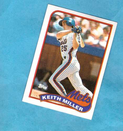 1989 Topps Baseball card #557 Keith Miller Mets | eBay