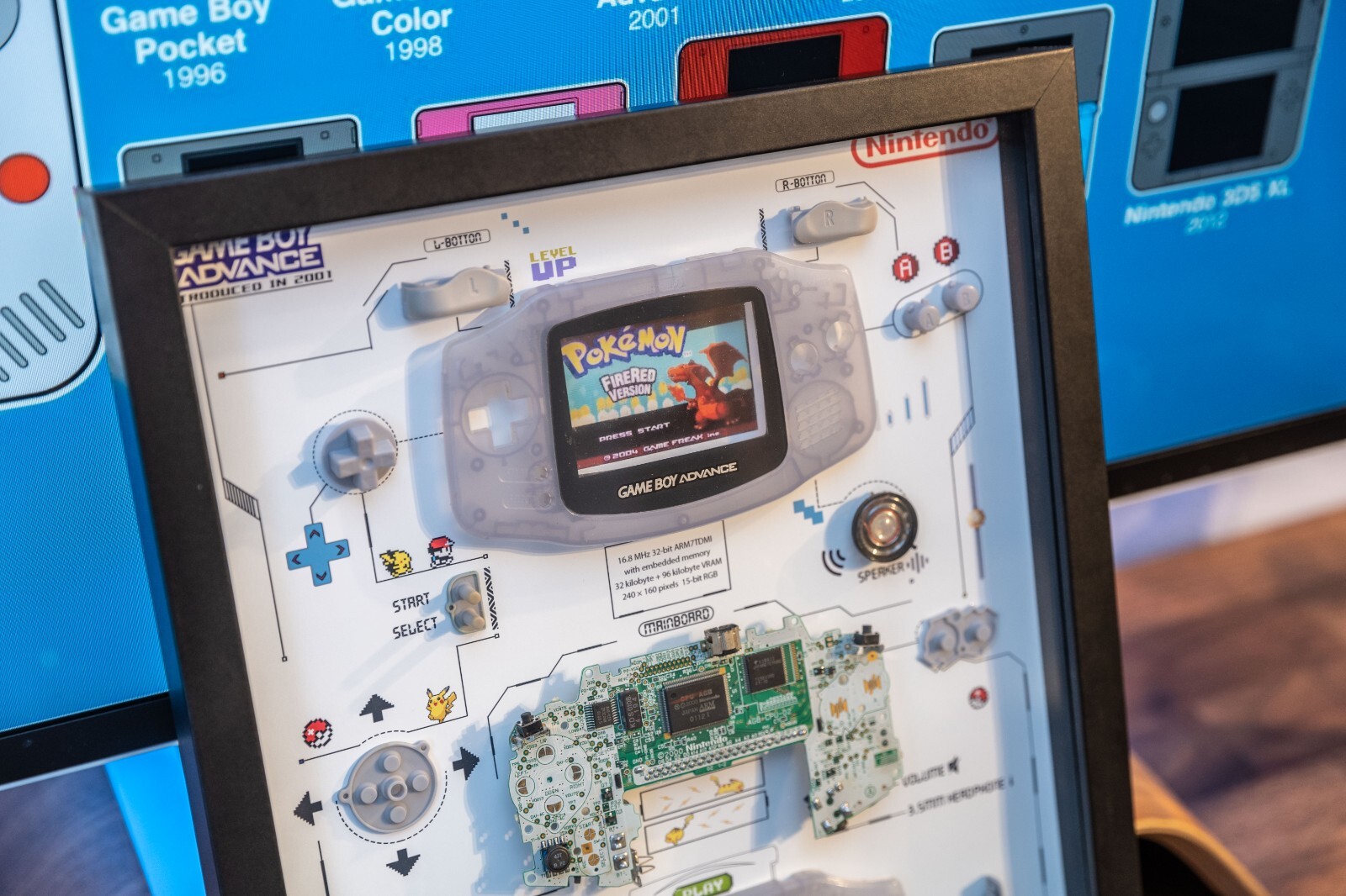Disassembled Gameboy Advance Teardown With Frame, Deconstructed Game ...