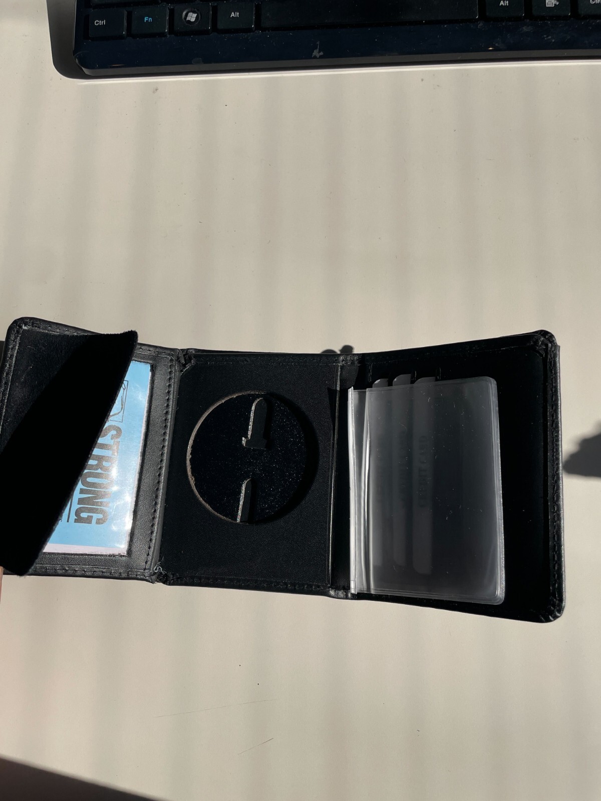 Strong Leather Co. Hidden Badge Wallet - Round | eBay