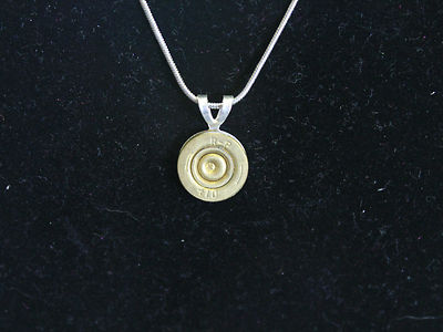 410 Bore Shotgun Shell Pendant on Silver Chain Necklace; Shotgun Shell ...