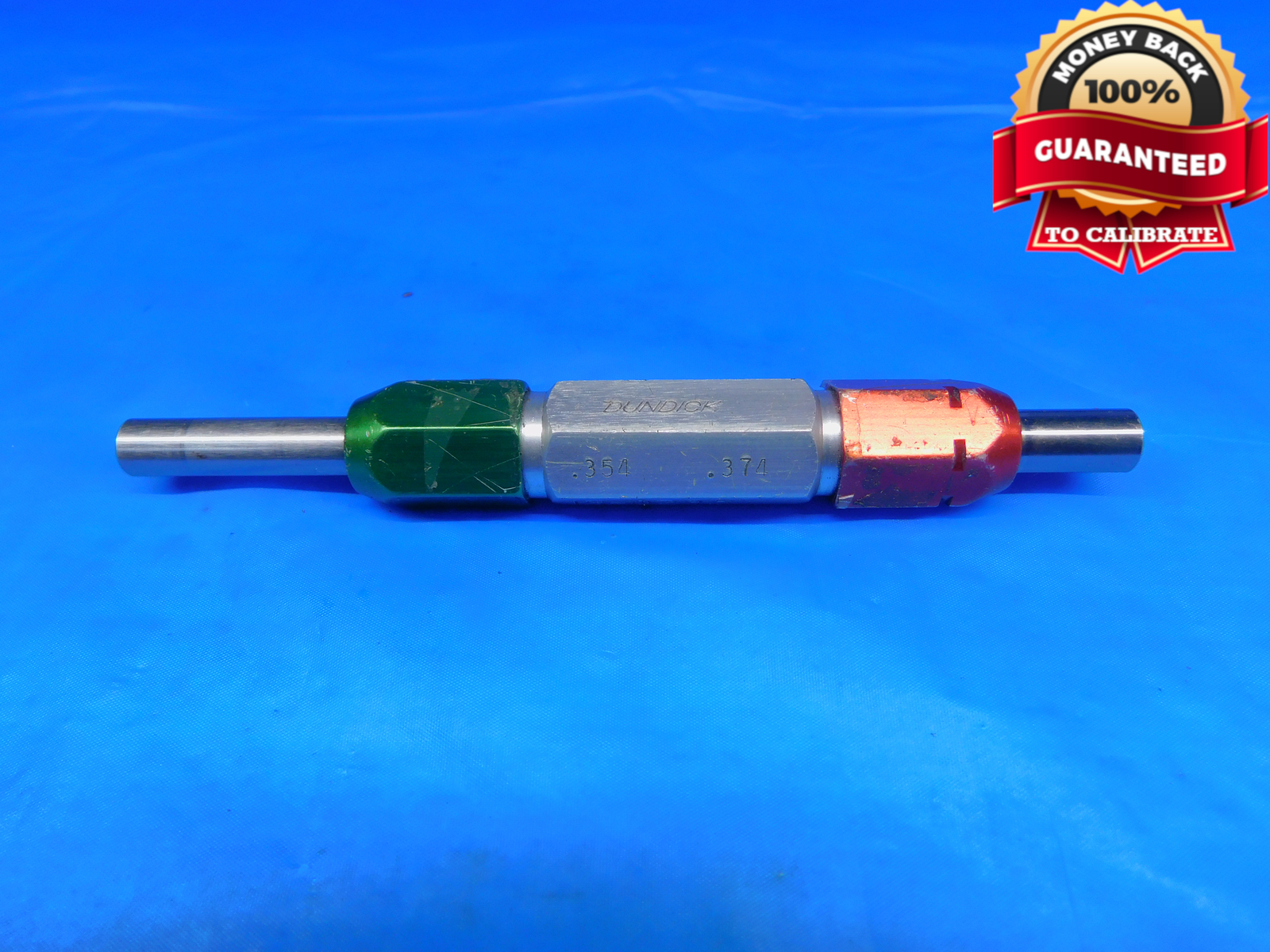 .3540 & .3740 PIN PLUG GAGE GO NO GO .3750 -.0010 UNDERSIZE 3/8 9 mm ...