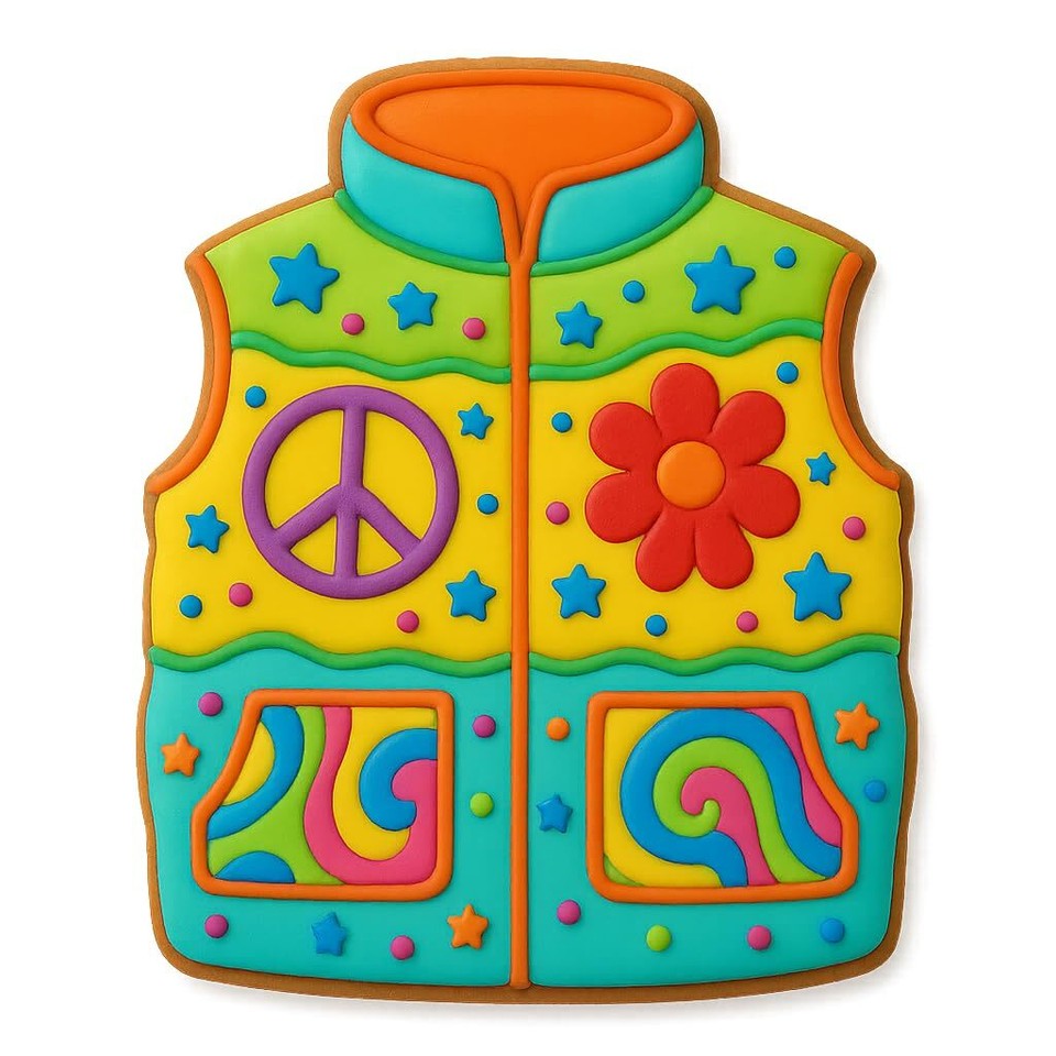 Sleeveless Puffer Vest Cookie Cutter with Utility Pockets 4x2.71 ...