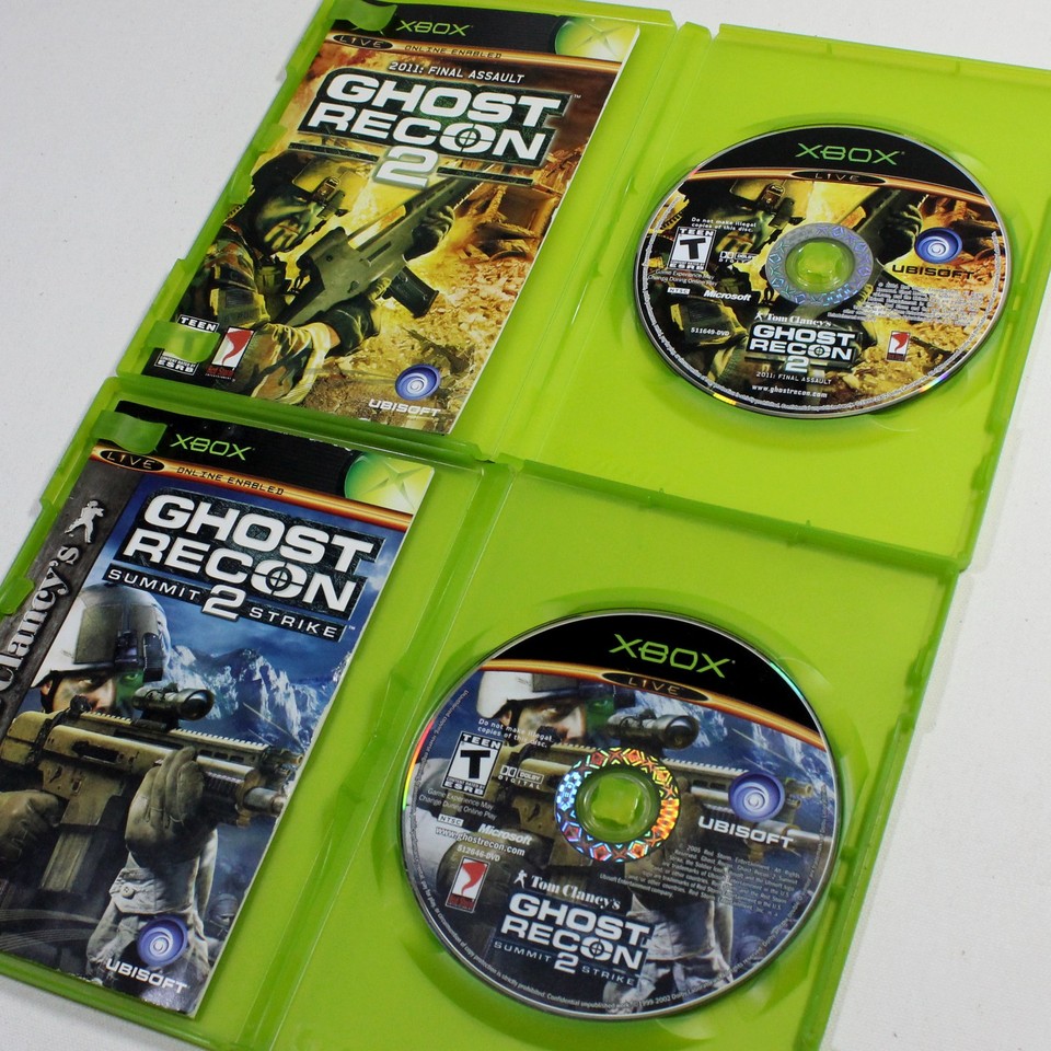 Tom Clancy's Ghost Recon, Ghost Recon 2 & Ghost Recon 2 Summit Strike Lot, Xbox | eBay