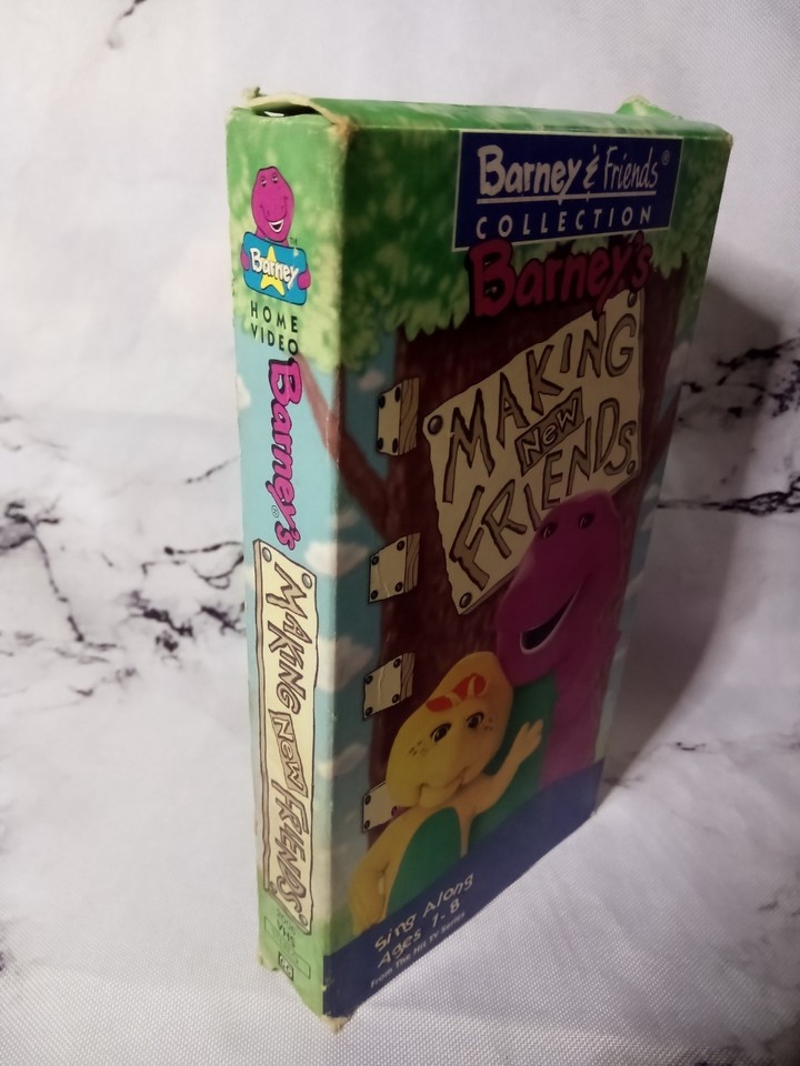 Barney Making New Friends (VHS, 1995) Classic PBS Kids RARE Kids ...