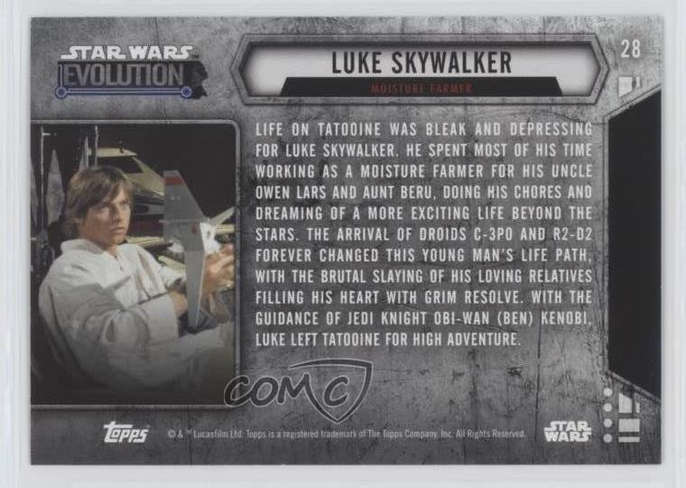 2016 Star Wars Evolution Purple Lightsaber Luke Skywalker Moisture ...