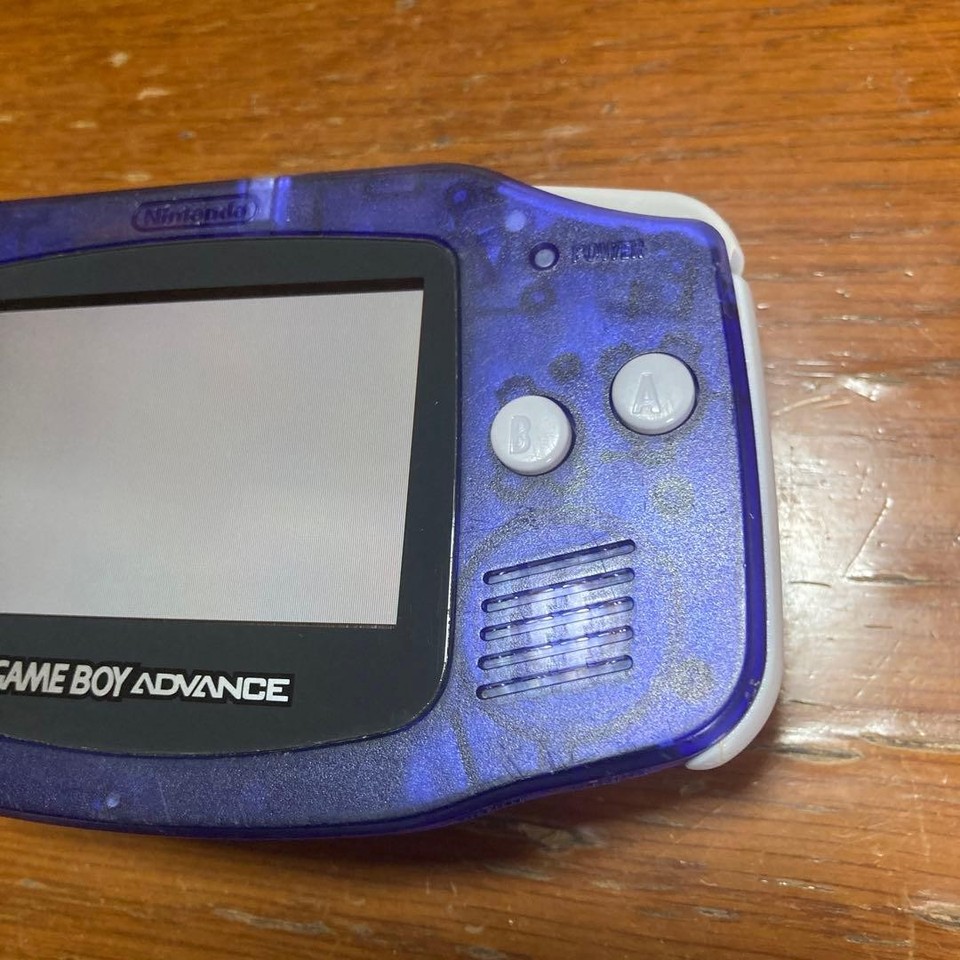 Nintendo Game Boy Advance Purple Console Tested No Battery USED JAPAN ...