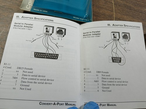Belkin A5f110-1 SERIAL TO PARALLEL Adapter Kit Convert A Port | eBay