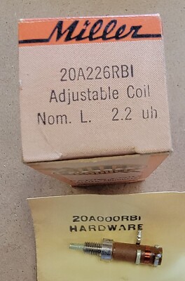 J.W.Miller 20A226RBI 2.20-2.75uh Adjustable Coil * NEW IN PACKAGE * | eBay