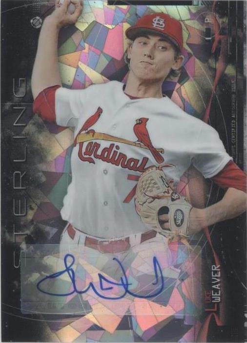 2014 Bowman Sterling - Prospect Autographs Luke Weaver #BSPA-LW Black ...