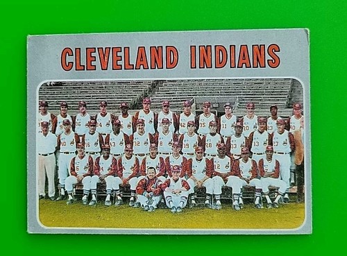 1970 Topps Baseball Card Cleveland Indians Team #637 | eBay