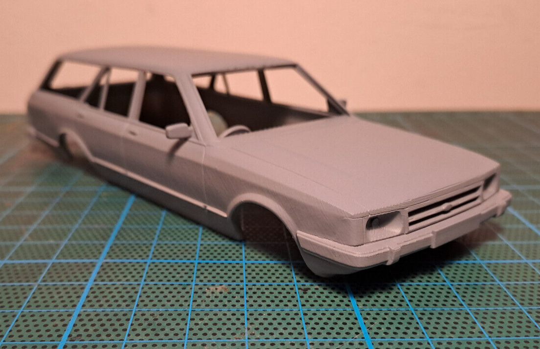 Ford Granada Mk2 Estate Bodyshell - Slot Car/Airfix Conversion Kit 1/32 ...