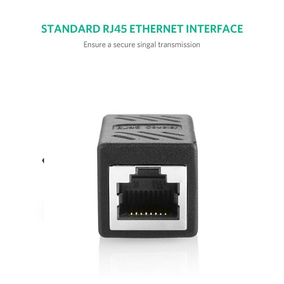 RJ45 Inline Coupler Cat6/Cat5e Ethernet Network Cable Extender ...