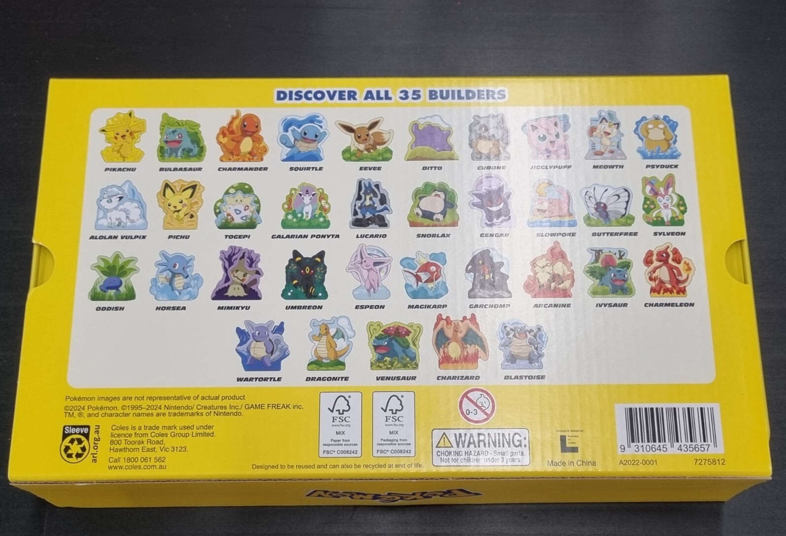 COLES POKEMON BUILDERS COLLECTOR CASE TIN BRAND NEW with Collectors ...