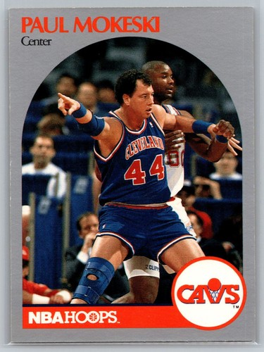 Paul Mokeski 1990-91 Hoops BASKETBALL #76 Cleveland Cavaliers | eBay