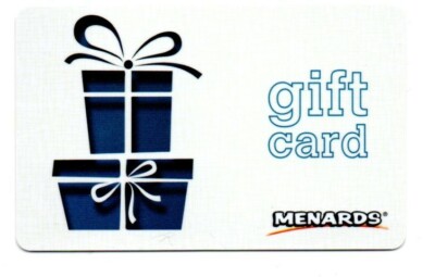 Menards Presents White Gift Card No $ Value Collectible | eBay