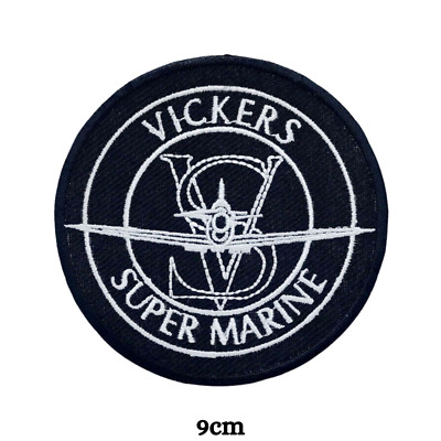 Vickers Super Marine Spitfire Aircraft Company Iron On Sew on Embroidered Patch | eBay UK
