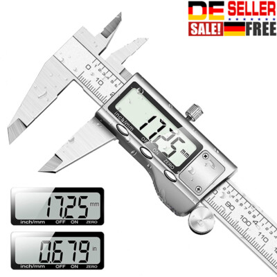 Digitaler Messschieber 0 - 150 mm Schieblehre Messlehre mit LCD Display ...