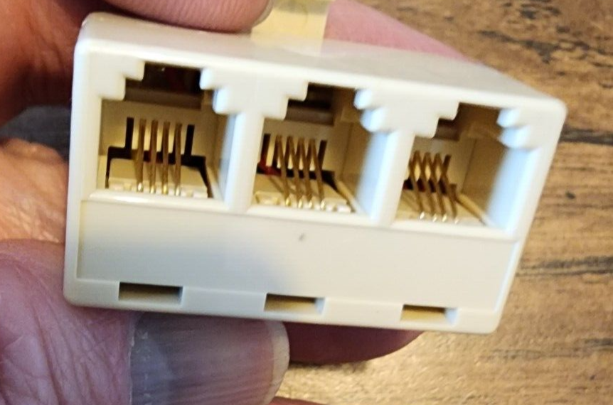 RJ11 3 Way Telephone Phone Line Splitter Adapter Connector Modular ...