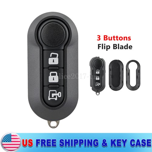 Flip Remote Key Fob Shell Case For 2015-2021 Dodge Ram Promaster 1500 ...