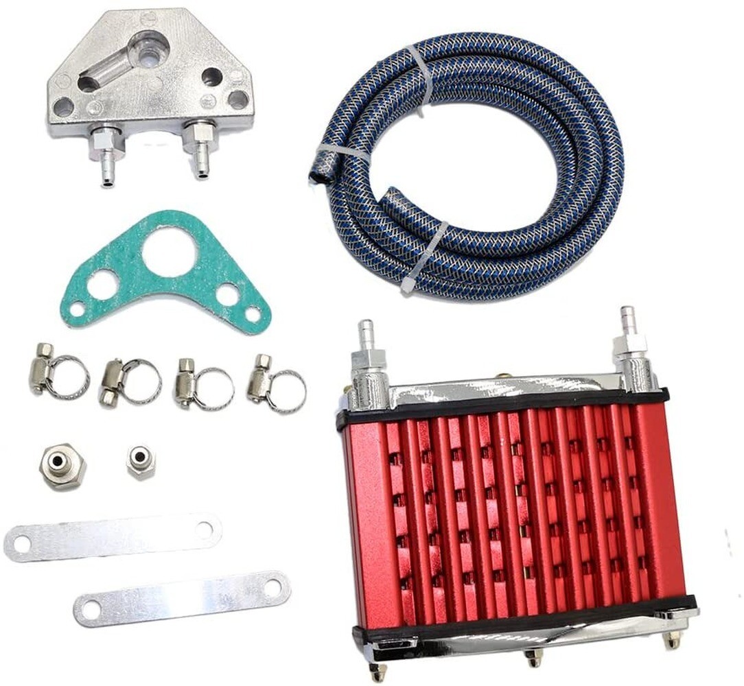 Red Oil Cooler Cooling Radiator For 125cc 140cc 150cc Motor Dirt Pit ...