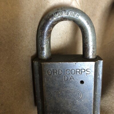 WW2 ordnance Corps Pad Lock USGI WWII USA Army USMC USN | eBay