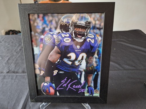 Ed Reed Autographed Framed 8x10 Photo w/ COA! Baltimore Ravens HOF ...
