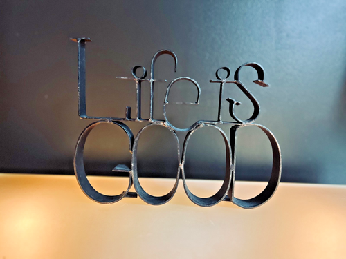 Life is Good Metal Sign Free Standing Rustic Farmhouse Home Decor ...