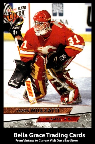 1993-94 Fleer Ultra Jason Muzzatti #284 Calgary Flames Rookie NHL ...