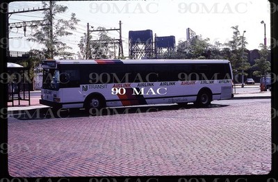 NEW JERSEY TRANSIT-NJT. GRUMMAN BUS #2501. Original Slide. Hoboken (NJ ...