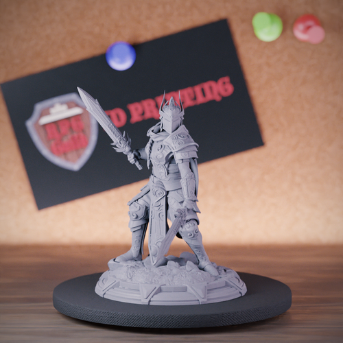 Swordmaster Vanguard Miniature Warrior Mini Dungeons and Dragons 5e DnD ...